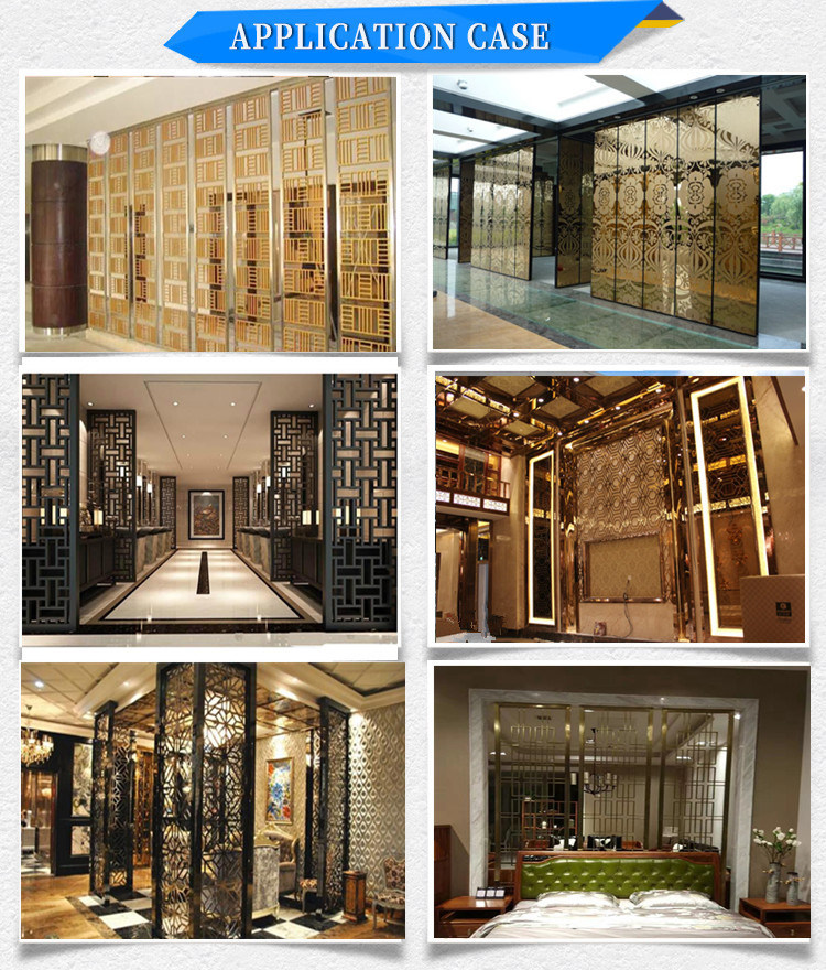 Interior Door Screen Stainless Steel Room Divider Partition ...